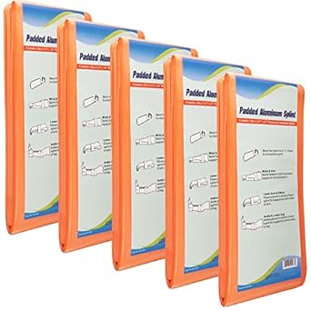 Amazon.com: NOVAMEDIC Pack of 5 First Aid Padded Universal Aluminum ...