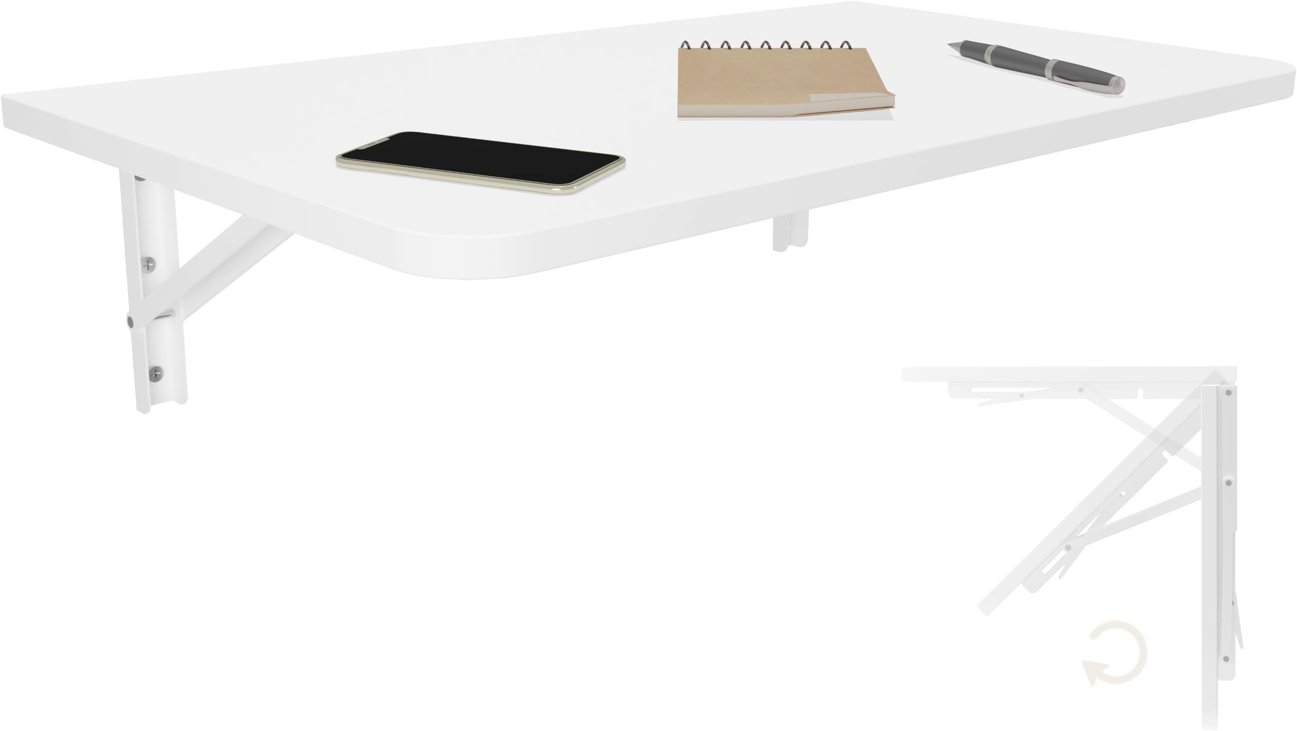 SoBuy Table Murale Rabattable en Bois, Table de Cuisine, L60×P40cm ...