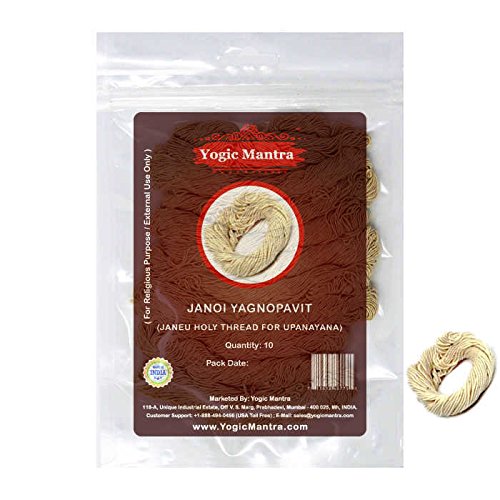 Buy Yogic Mantra Janoi Yagnopavit (10 Janeu Holy Threads) For Upanayana ...