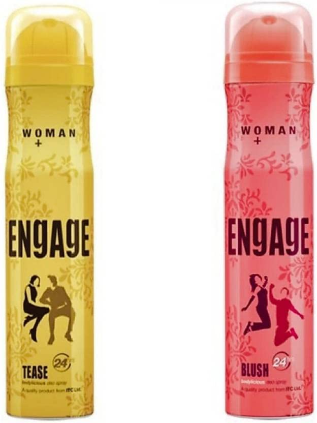 Buy Engage Tease & Blush Deodorant Spray - For Women (330 ml, Pack of 2 ...