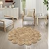 Amazon.com: GRUHUM Handwoven Jute Area Rug-3 feet Round- Natural Fiber ...