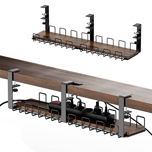 HOYRR Under Desk Cable Management Tray, Under Table Wire - Want It All