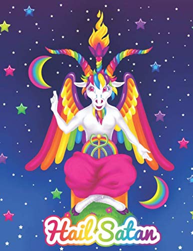Amazon.com: Hail Satan: Rainbow Baphomet Lined 120 Page Journal ...
