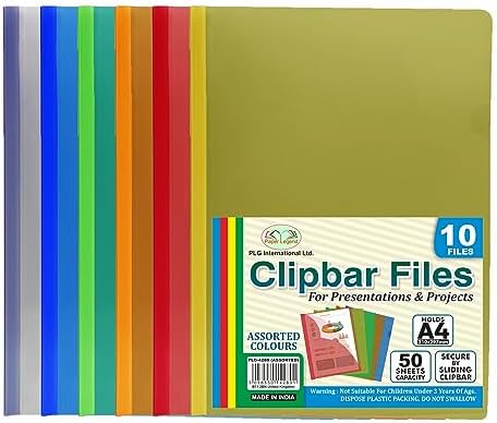 A4 Clip Bar Files Slide Binder Folders Project Report Presentation ...