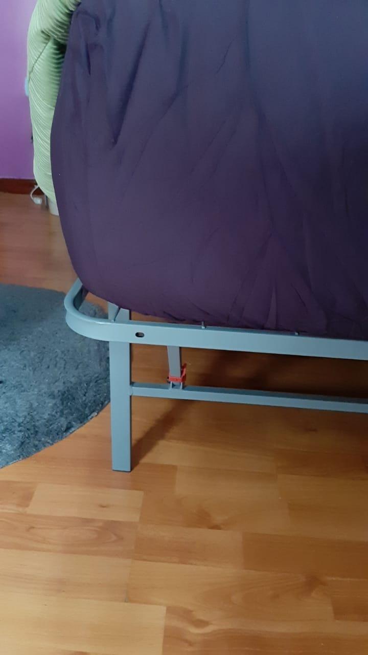 Nooz Base de Cama Plegable Essential de Metal, Tipo Box, Fácil de Armar ...