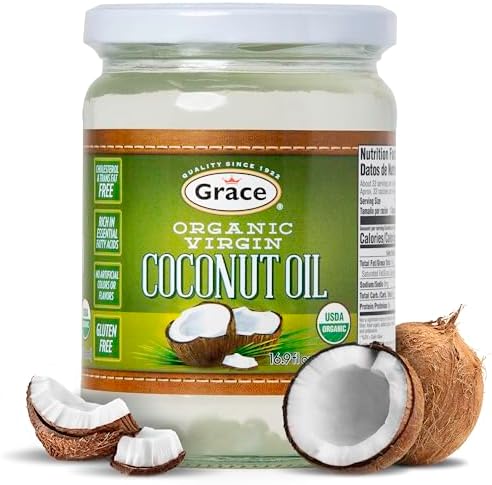 Amazon.com : Grace Organic Virgin Coconut Oil 500ml - Organic Coconut ...