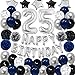 Amazon.com: RBYOO 25th Blue Birthday Decorations for Men Boy Women Girl ...
