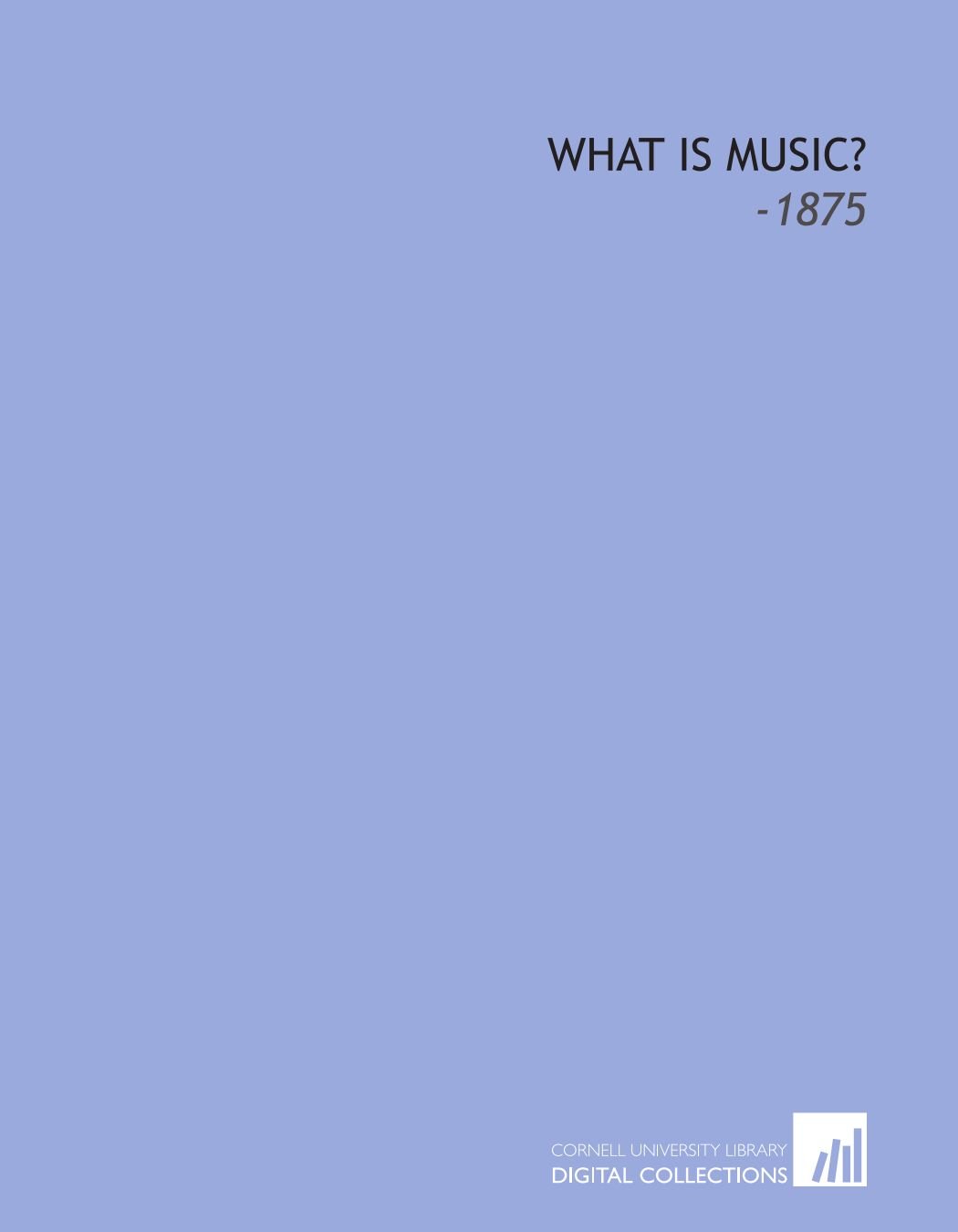 What is Music?: -1875 : Leopold Isaac Rice: Amazon.in: Books