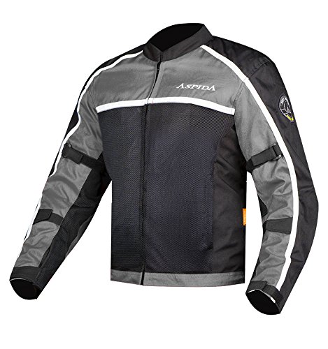 ASPIDA Aura Mesh Riding Jacket (Grey) (Grey, 2XL) : Amazon.in: Clothing ...