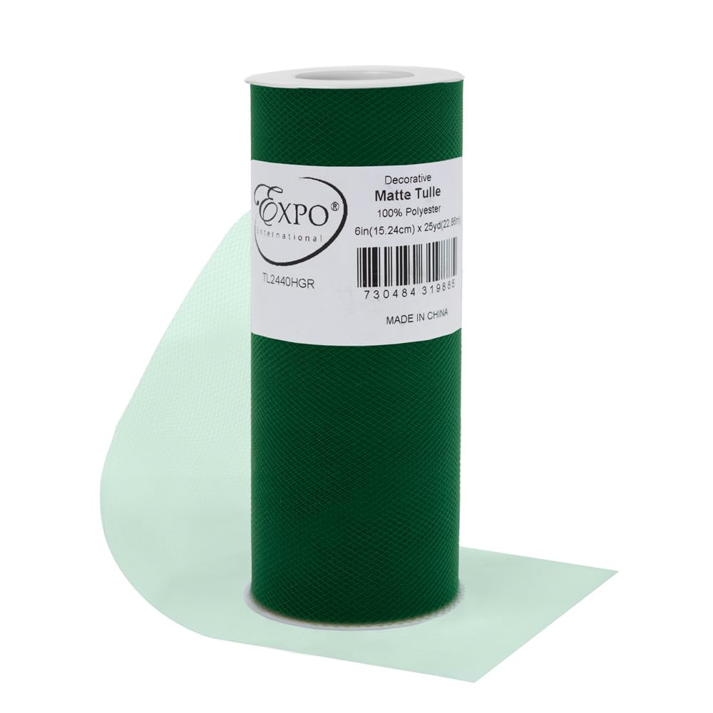 Amazon.com: Expo International Decorative Matte Tulle, Lightweight ...