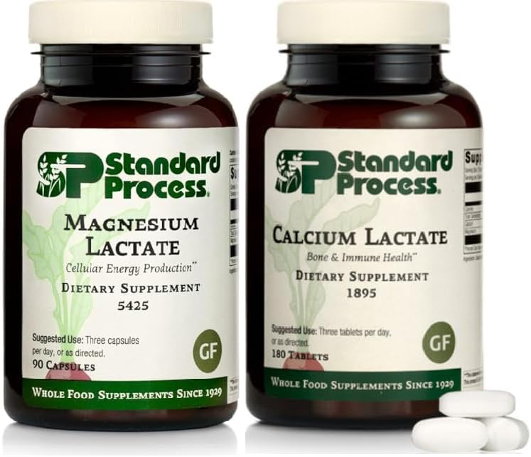Amazon.com: Standard Process Bone and Muscle Support Bundle - Magnesium Lactate & Calcium ...