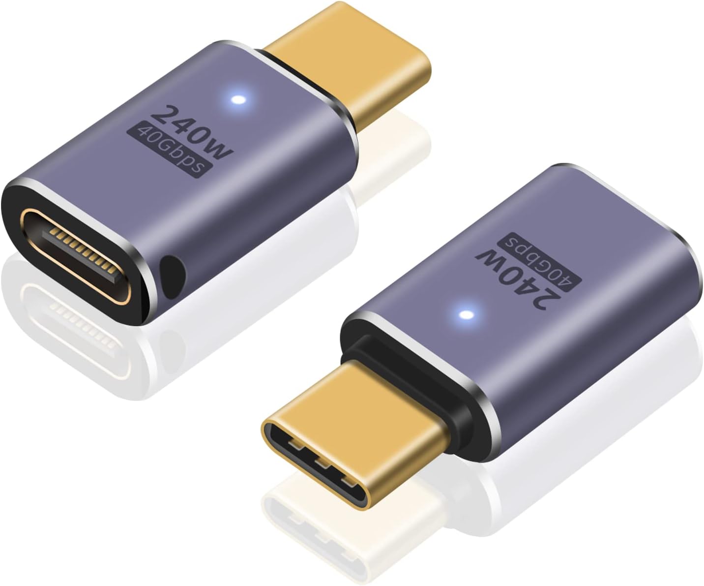 Amazon.com: Poyiccot USB C Extender - 240W, 2Pack USB Type C Extension ...