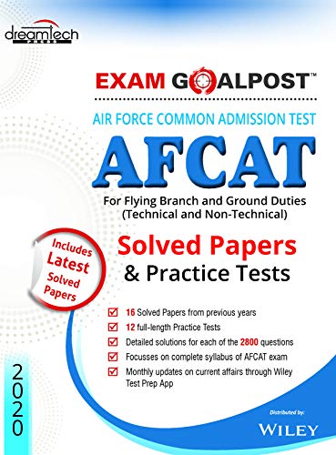 Air Force Common Admission Test (AFCAT) Exam Goalpost Solved Papers ...