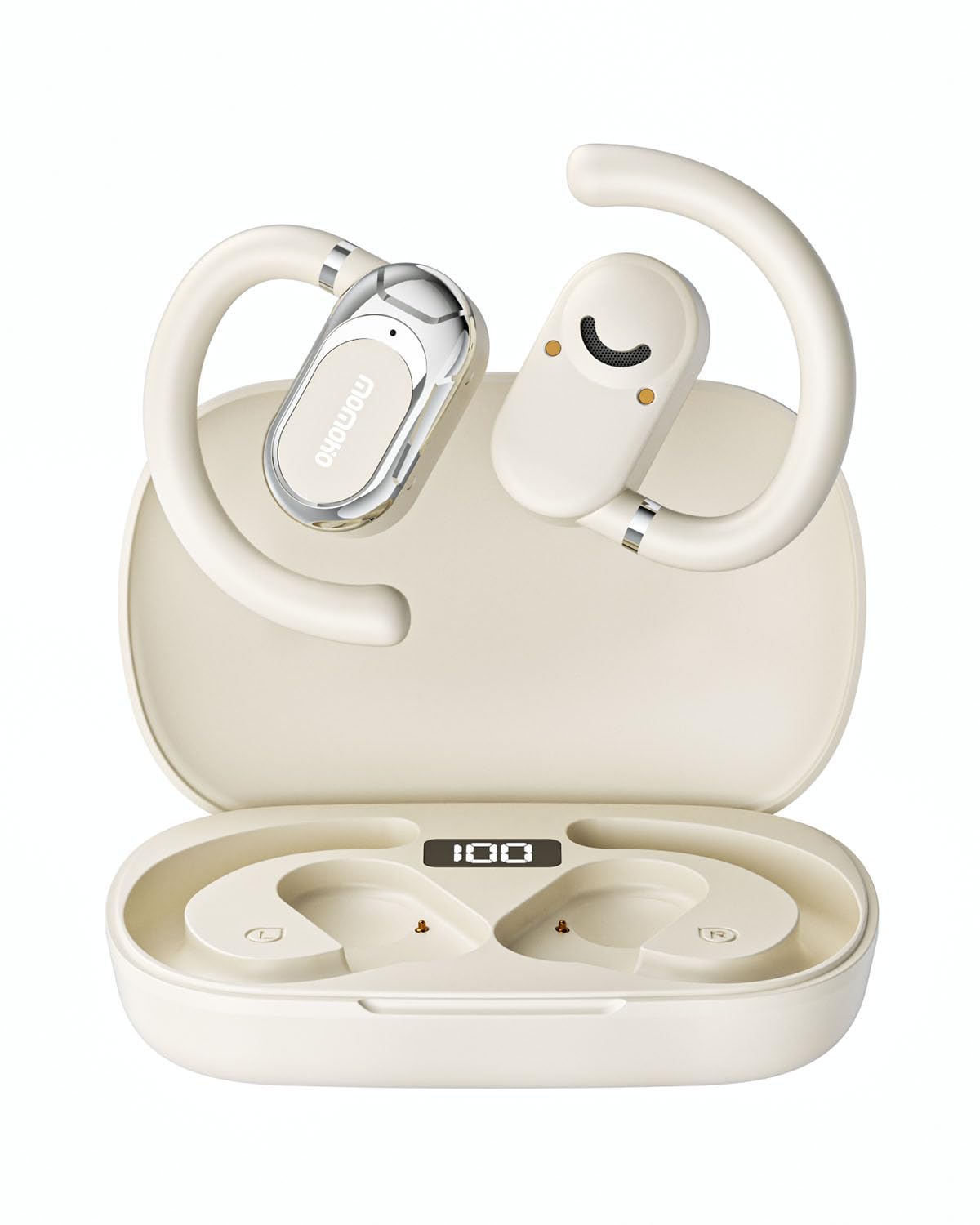 Amazon.com: MOMOHO Open Ear Headphones, Open Ear Earbuds with Earhooks ...