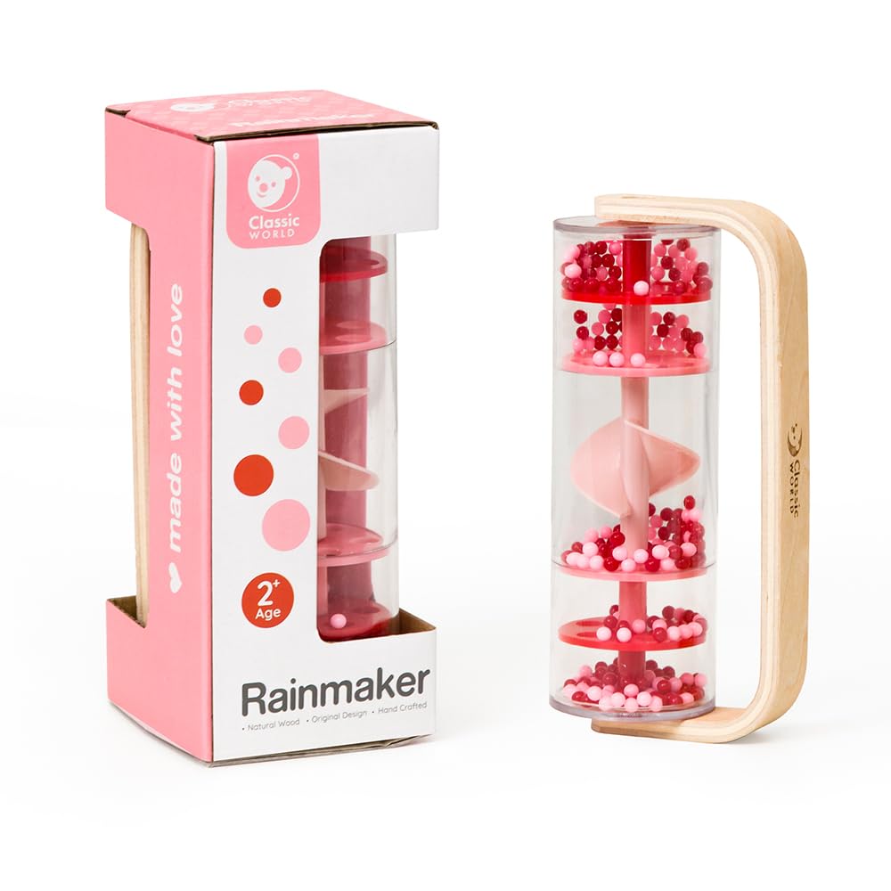Red Rainmaker Tiny Tree Toys Qtoys Wooden Rainmaker Musical