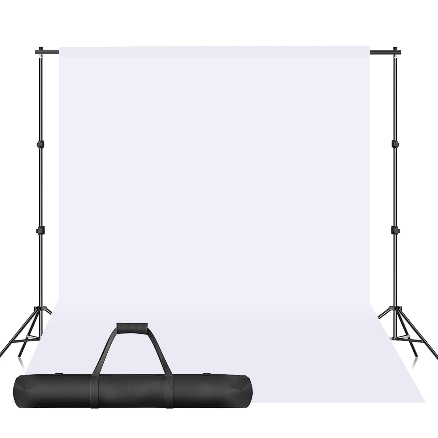 HomeArt White Screen Backdrop with Stand, 8FT X 12FT Wide White Screen ...