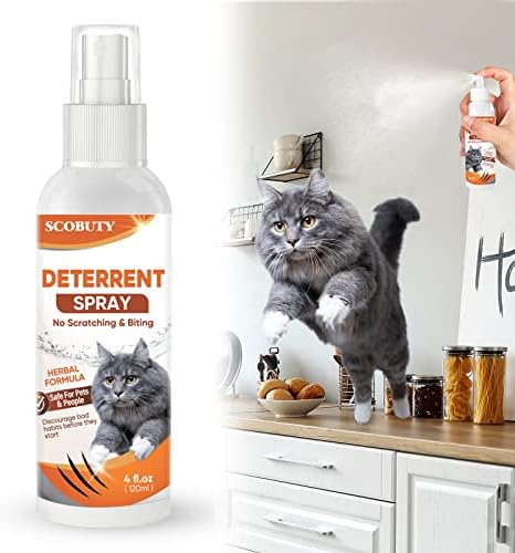 Cat Repellent Spray, Effective Cat Deterrent Spray with Bitter - Anti ...