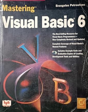 Buy Mastering Visual Basic 6 Book Online at Low Prices in India ...