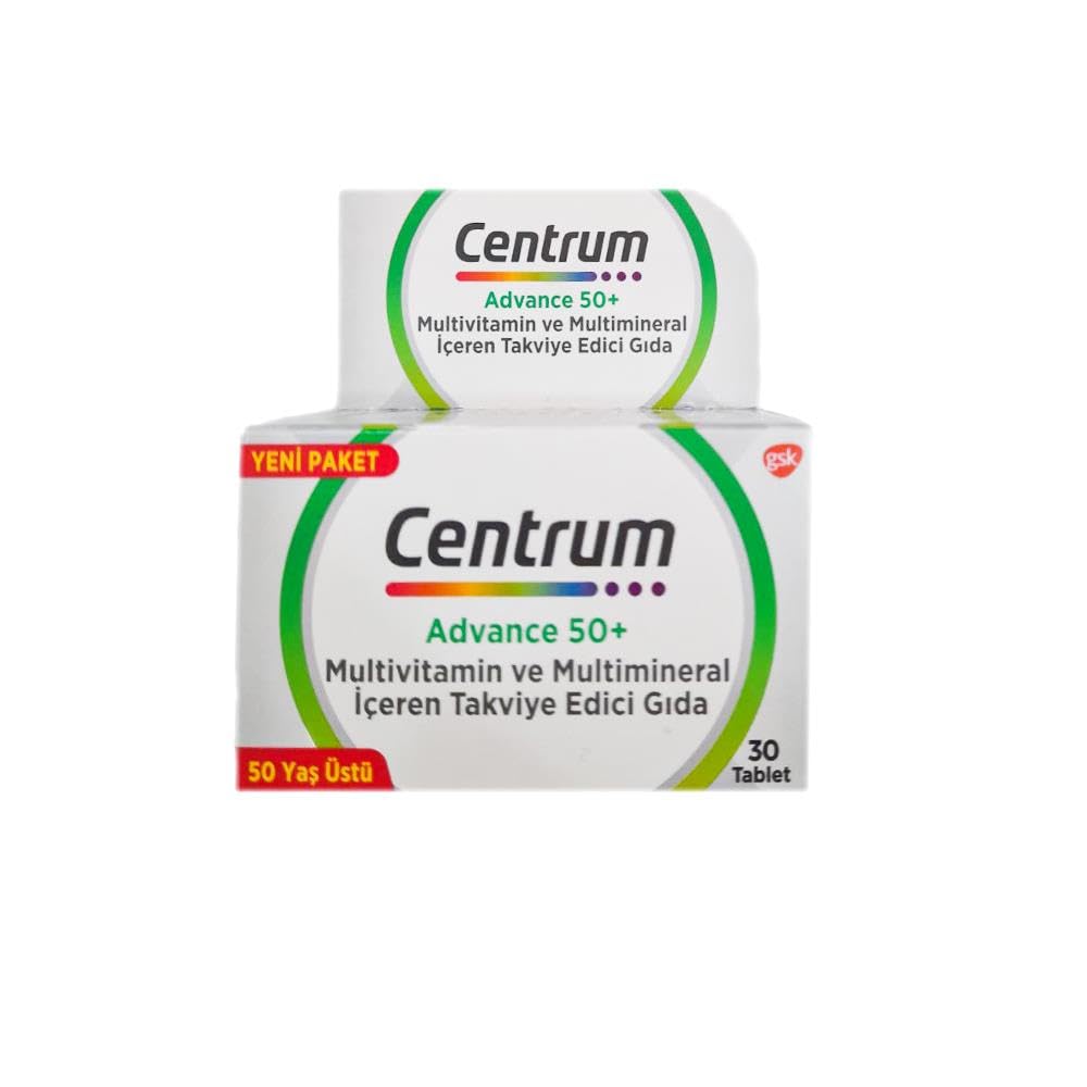 GSK Centrum Advance 50+ Multivitamin ve Multimineral İçeren Takviye ...