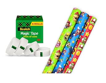 Amazon.com : Scotch Magic Tape and Hallmark Nintendo Super Mario ...