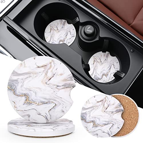 Amazon.com: DSNDVES Car Cup Coasters - Car Cup Mat 2 Pack - 2.56 ...