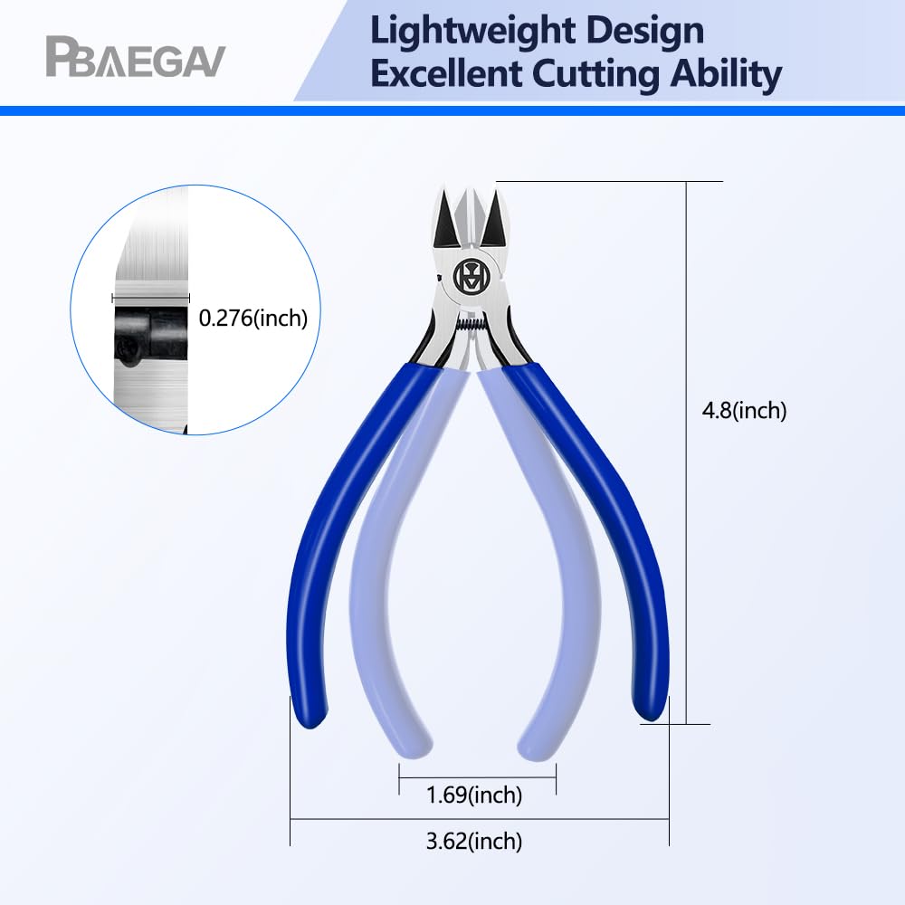 Snapklik.com : Wire Cutters Precision Flush Cutters Ultra Sharp Wire ...