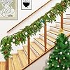 Amazon.com: Watayo 6 Ft Christmas Norfolk Pine Garland - Dense Real Touch Pine Greenery Garlands ...