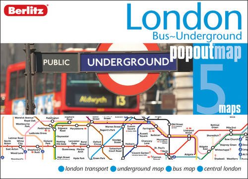 Amazon.com: London Bus and Underground Berlitz PopOut Map (Berlitz ...