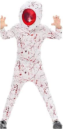 Amazon.com: SZRXKJ Kids Blood Splatter Design White and Red Halloween ...