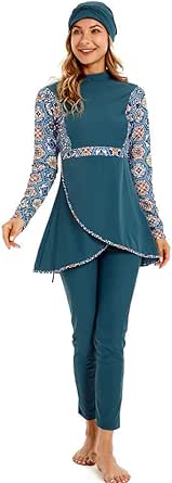 Amazon.com: Modest Swimsuits for Women Muslim Burkini Islamic Swimsuit ...