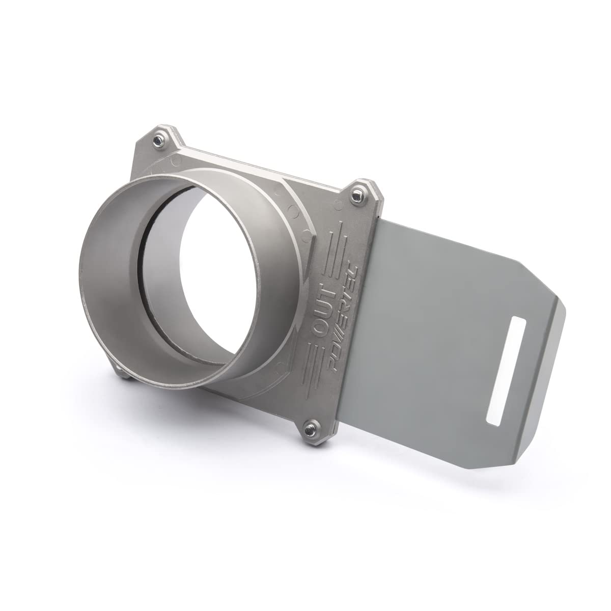 POWERTEC 70326 Aluminum Blast Gate 4 Inch, w/Anti Clog and Air Leak ...