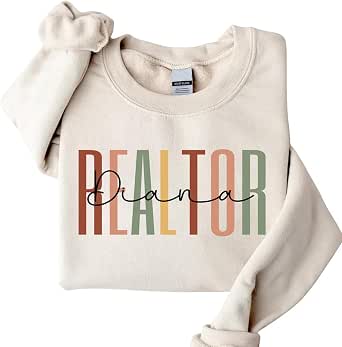 Amazon.com: Personalized Realtor Sweatshirt, Housing Consultant Shirt ...