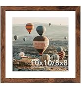 Amazon.com - JCJMY 10x10 Picture Frame With Mat, Display 8x8 With Mat ...
