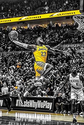 Lebron James Poster For Home Office And Student Room Wall (12x18 Inches ...