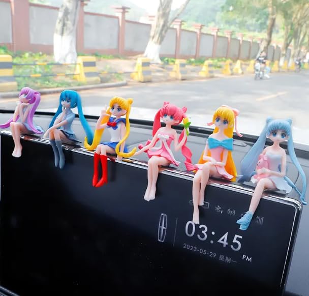 YOURKARTS.COM Mini Showpiece – Cute Girl Pack of 6 Mini Figurines ...
