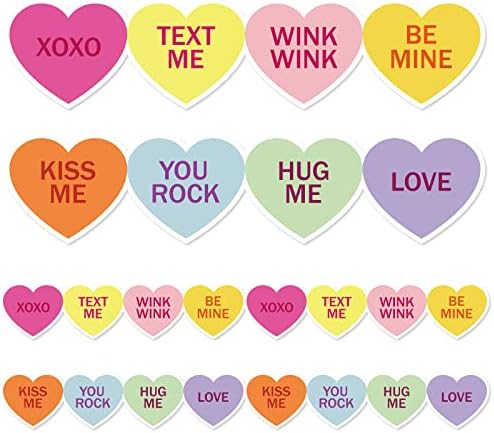 Amazon.com: Whaline 69Ft Valentine's Day Bulletin Board Borders ...