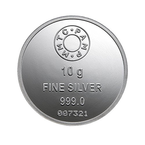Buy MMTC PAMP Lotus Design Silver Coin of 10 grms with 999 Purity with ...