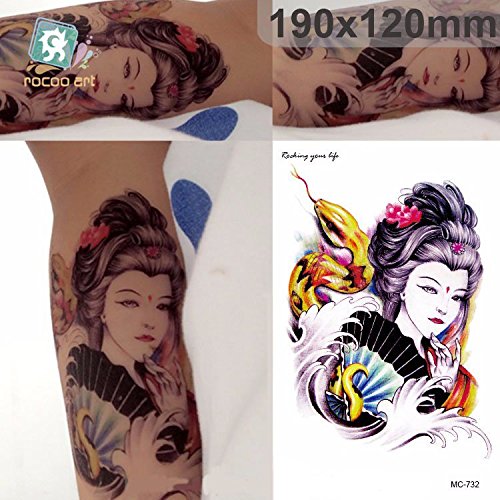 Amazon.com : Body Art Temporary Removable Tattoo Stickers Peking opera ...