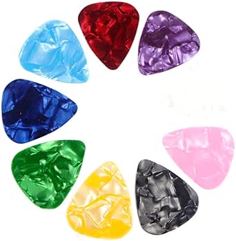 Amazon.co.jp: 10 Reusable Plastic Guitars Pick Pick for Acoustic ...