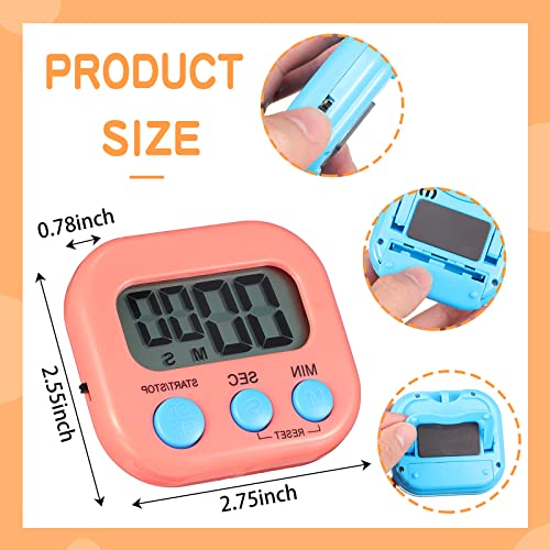 Snapklik.com : 16 Pieces Small Digital Kitchen Timer Classroom Timers ...