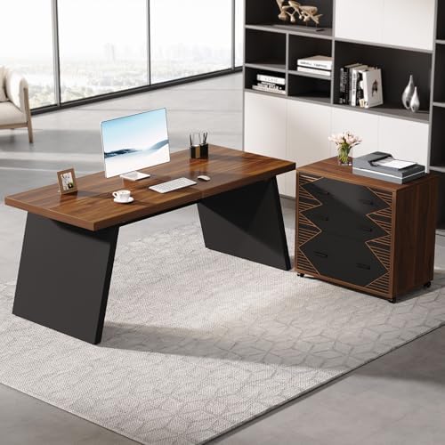 Amazon.com: Tribesigns L-Shaped Executive Desk, 62" Large Home Office ...