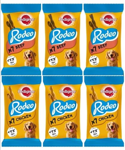 Pedigree Rodeo 84 Sticks, Dog Treats with Chicken - no artificial ...