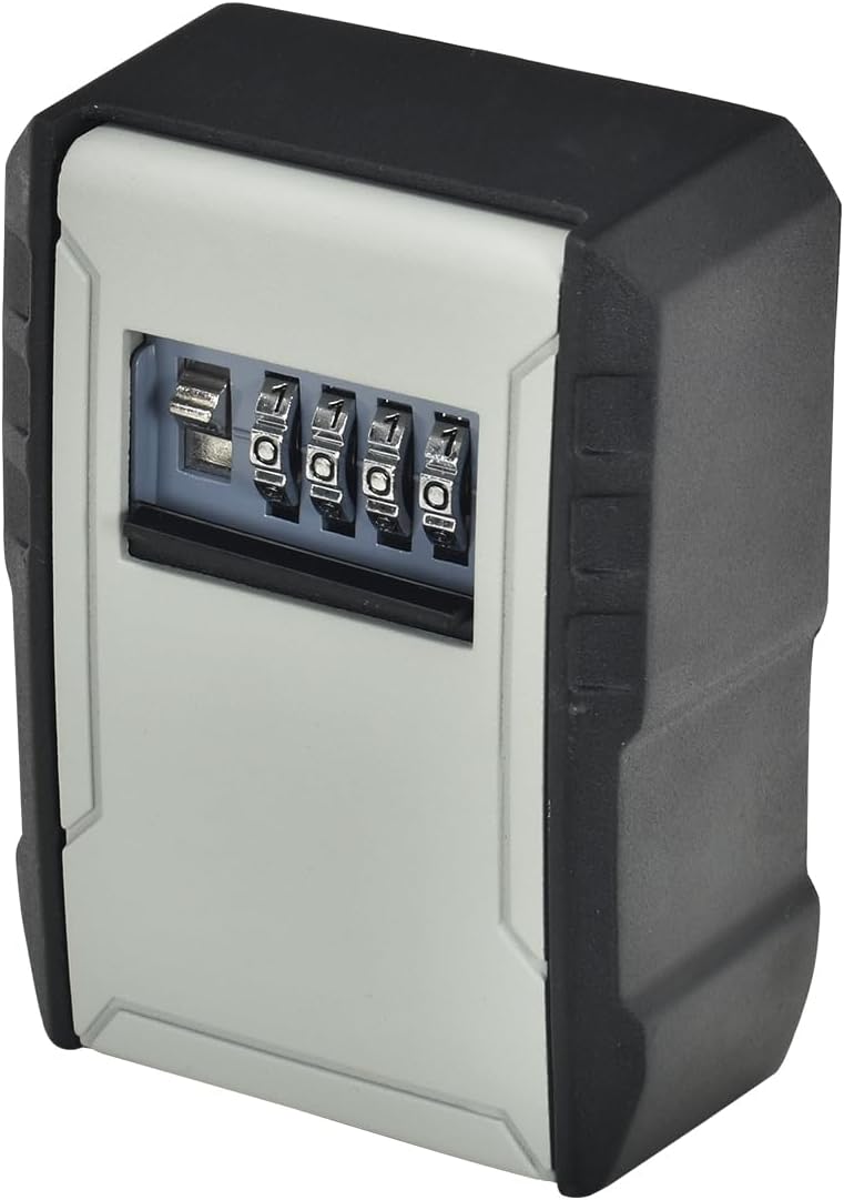 Amazon.co.jp: Fkstyle キーボックス 屋外 壁掛け ダイヤル式 外付け ヘルパー 暗証番号 業務用 錠 使いやすい 小型 収納 : 文房具・オフィス用品