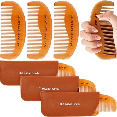 Amazon.com : Mama Natural Birthing Comb For Labor Pain | Wooden Comb ...