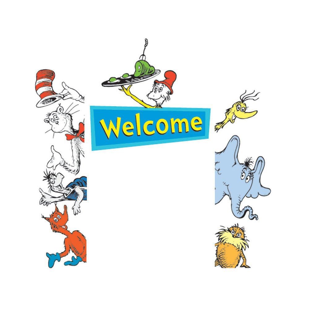 Snapklik.com : Dr. Seuss Cat In The Hat Door, Window, And Bulletin ...