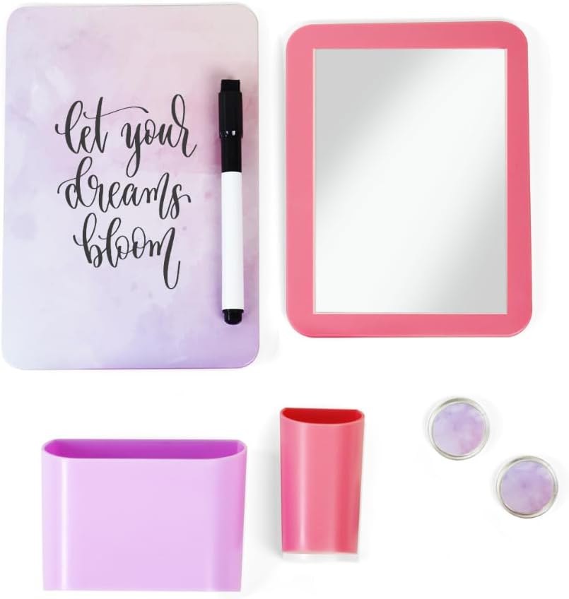 Amazon.com: Rejuvet Pink and Purple Locker Accessories - 7 Piece Locker ...