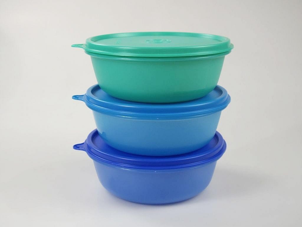 Tupperware Raviers boîte 600ml (3) bleu foncé, bleu, vert turquoise ...