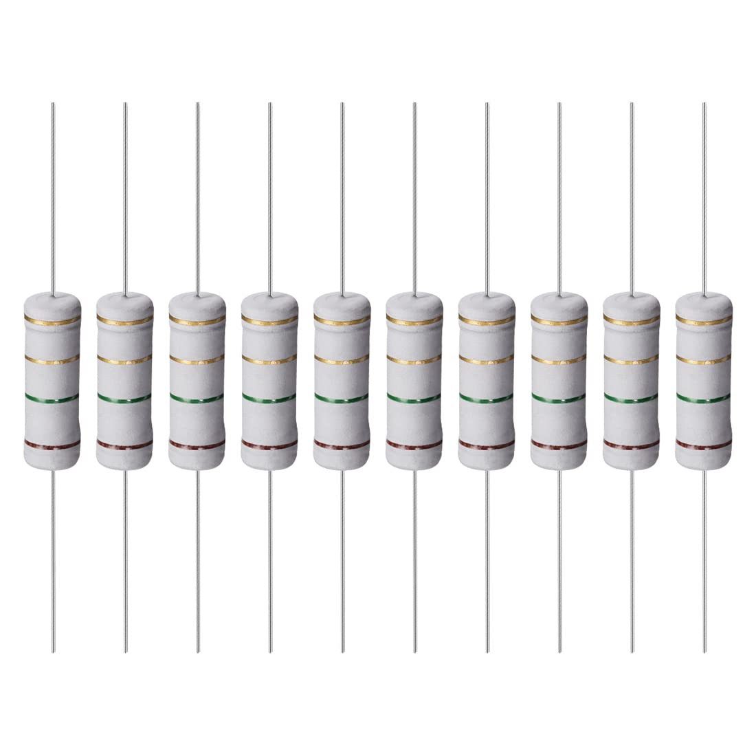 YOKIVE 10 Pcs Metal Oxide Film Resistors, Axis Lead Resistor, Keep ...