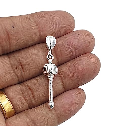 Buy Sahiba Gems Solid Chandi/Pure Silver Lord Bajrang Bali Hanuman Gada ...