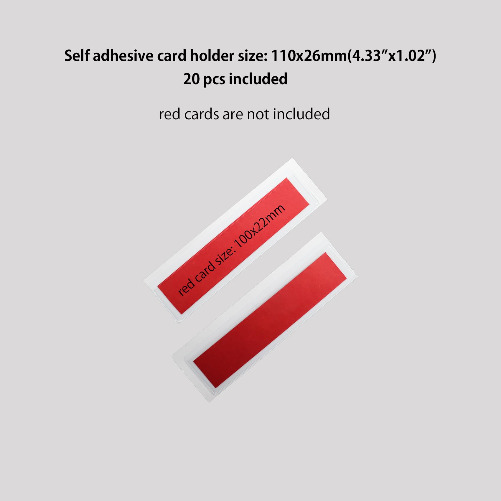 Organization Pockets Self-Adhesive Clear Pockets - 10 Pack Label ...